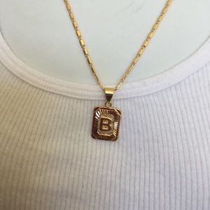 Jewelry | New 18k Gold B Necklace | Poshmark